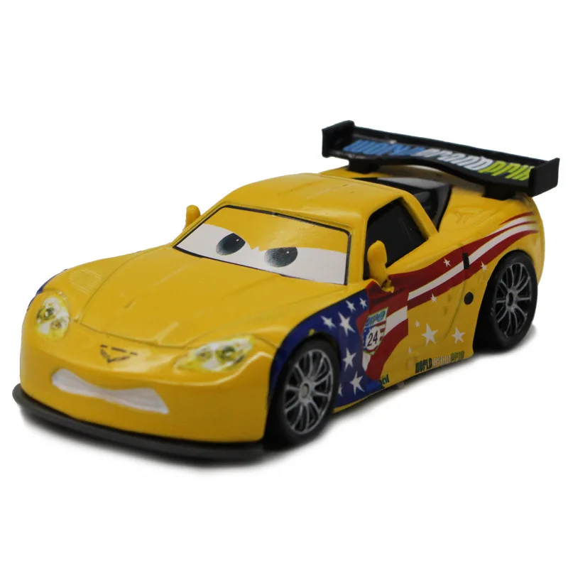 Disney-Pixar-Cars-2-3-Jeff-Gorvette-coche-de-juguete-cl-sico-de-aleaci ...