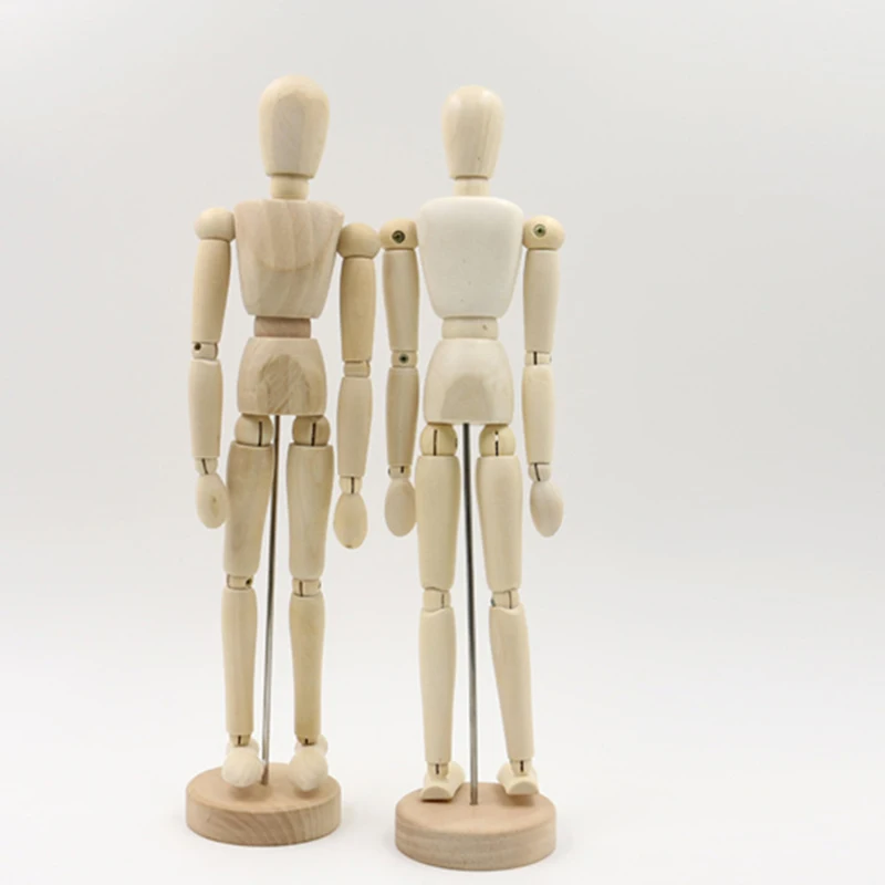 12INCH Paint Sketch Wooden Man Model Artist Movable Limbs Doll Male ...