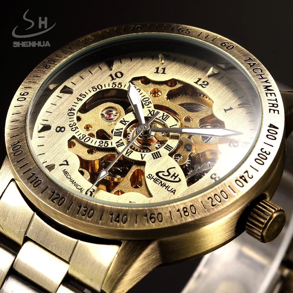 SHENHUA-Skeleton-Automatic-Mechanical-Watch-Men-Luxury-Top-Brand ...