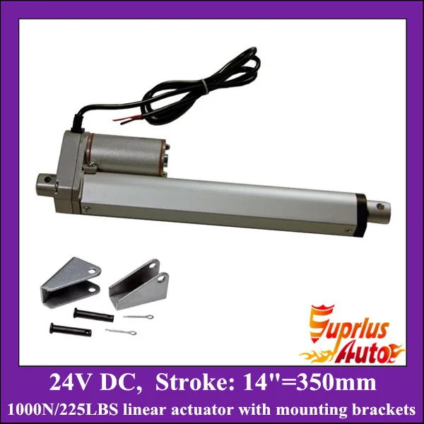 Atuador linear elétrico de 14 polegadas/350mm 24v com suporte de ...