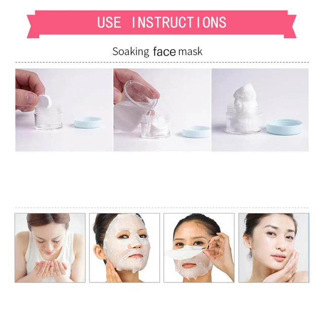 30/40/50pcs Face Compression Mask Nonwoven Fabric Mask Paper Skin Care ...