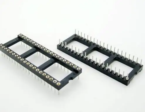 3pcs 40 Pin Round Dip Ic Socket Adapter 40pin Pitch 2.54mm Connector ...