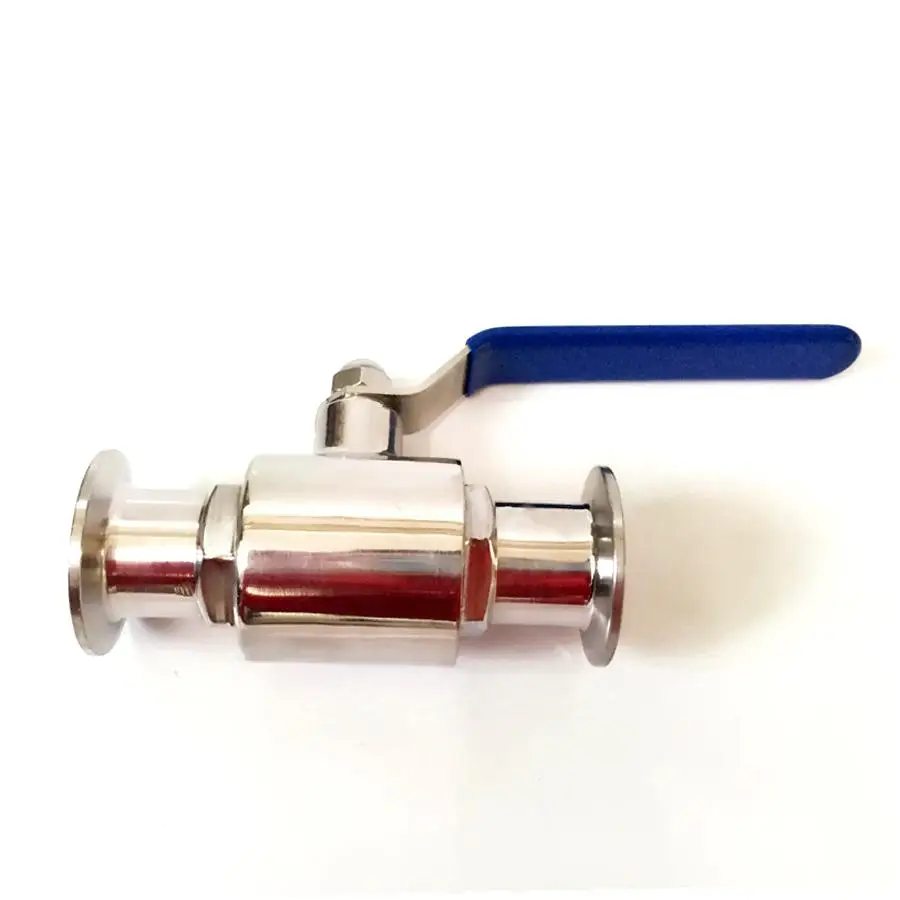 Fit 63mm Pipe OD x 2.5" Tri Clamp Sanitary Ball Shut Off Valve SUS 316L ...