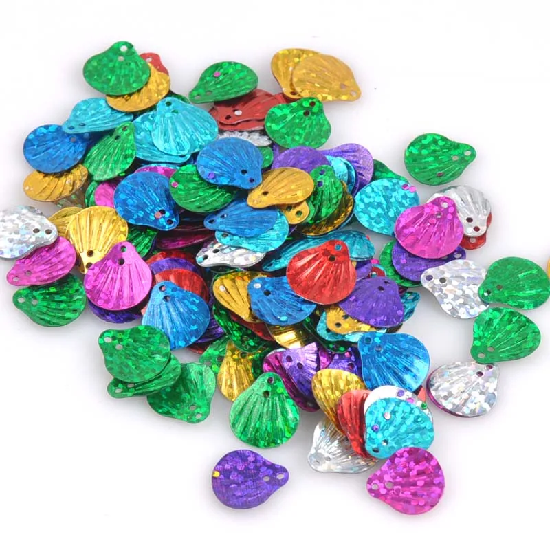 High quality shell shaped sequins 23g(400pcs) for diy crafts ...