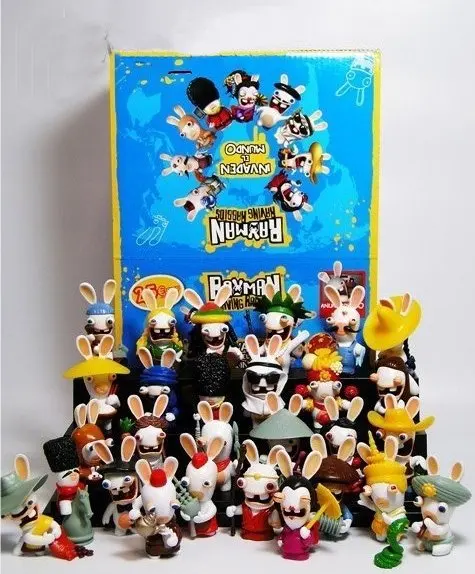 30Pcs Rayman Raving Rabbids Rabbit Figure Wii Game Toys 7cm Free ...
