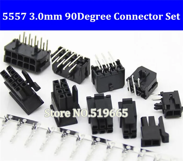 50set 5557 Connector 3.0mm 2/4/6/8/10/12/14/16/18/20/22/24p Right Angle ...
