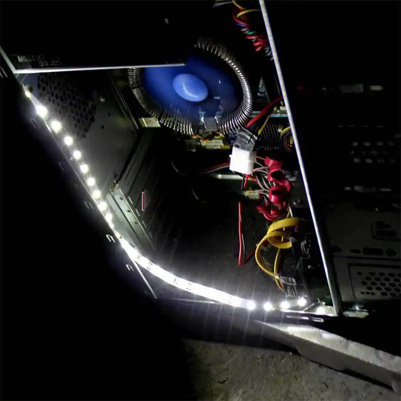 Carroteer Shop 50CM 30 SMD 3528 LED Flexible PC Computer Case Strip ...