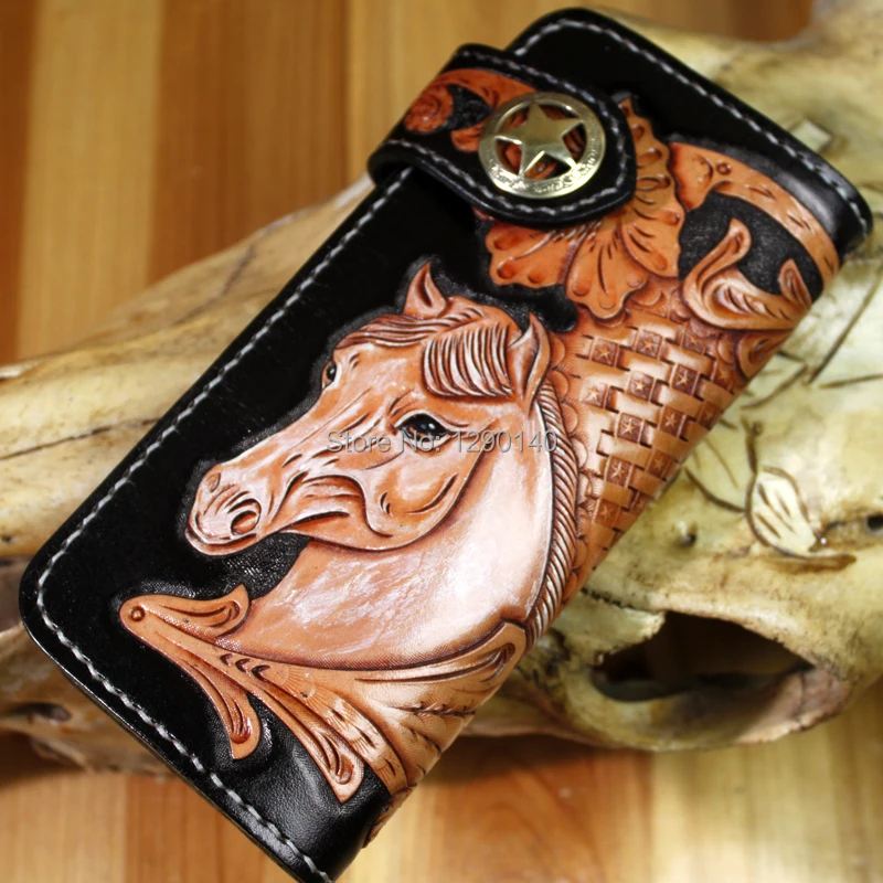 Vintage Leather Wallet Pattern | semashow.com