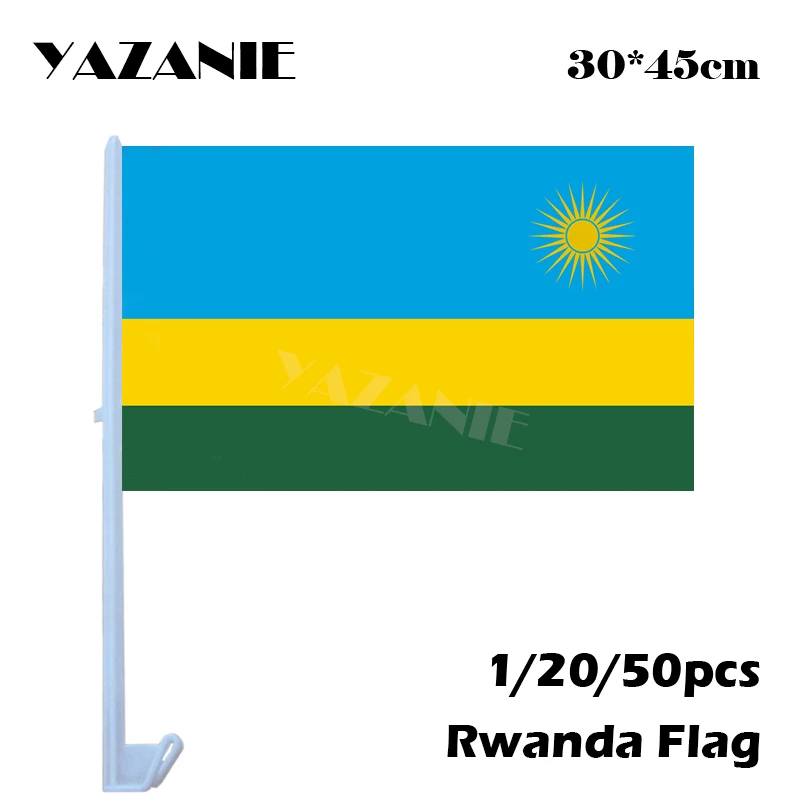 Yazanie 30*45cm 1/20/50pcs Rwanda Window Car Flags And Banners ...
