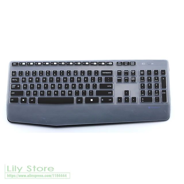 For Logitech MK345 K345 Silicone Dustproof mechanical Wireless Bluetooth Desktop keyboard Cover ...
