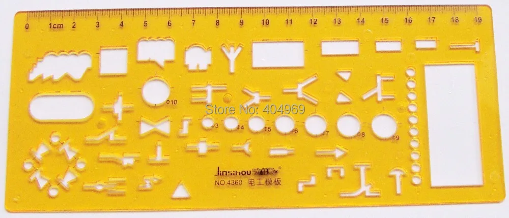 Durable flexible Engineering Drafting Templates Electrical and ...