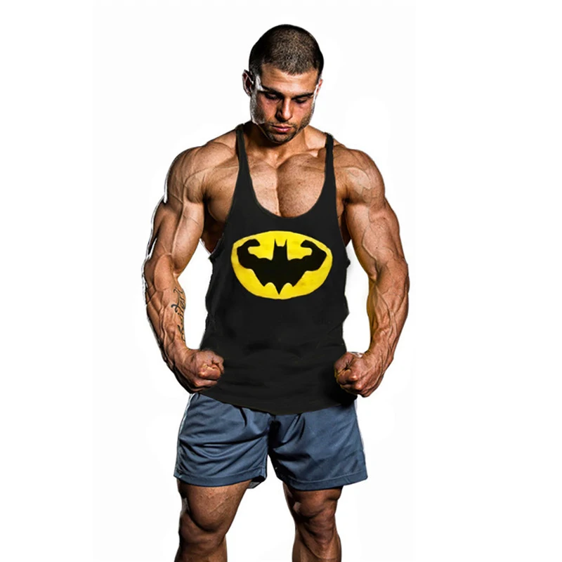 2017 Bodybuilding Gyms Tank Top Men Brand Clothing O Neck Cotton Gyms
