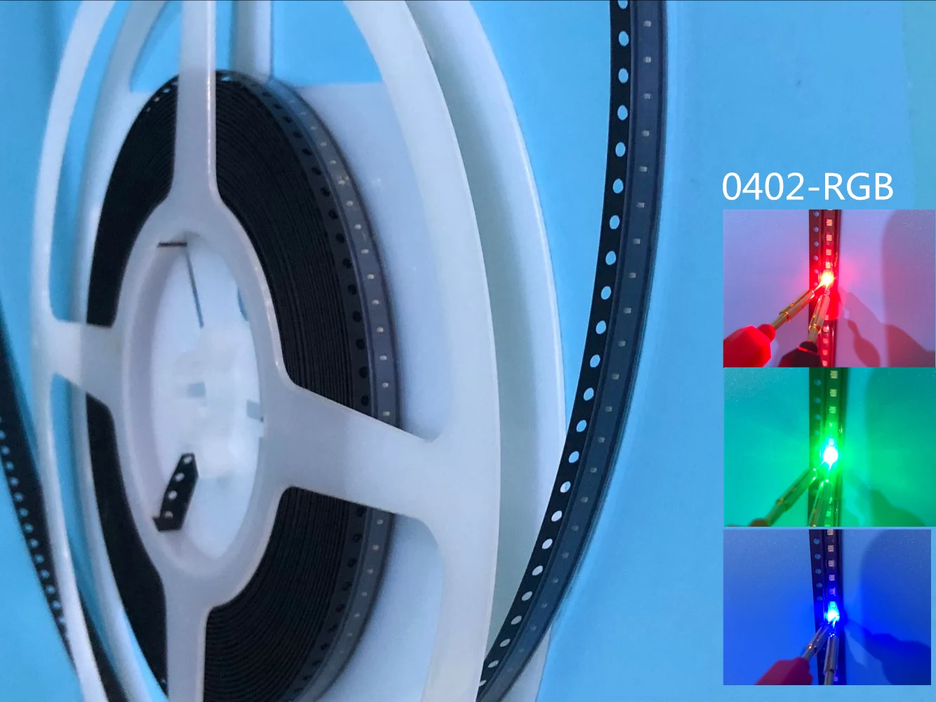 Led de ánodo común SMD 500 RGB a todo Color, 0402, rojo/verde/azul ...