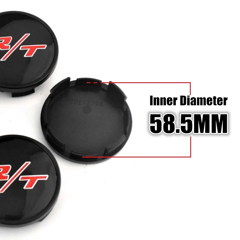 Road & Track R/T RT Car Sticker and 63mm 2.5" Wheel Center Caps Combo ...