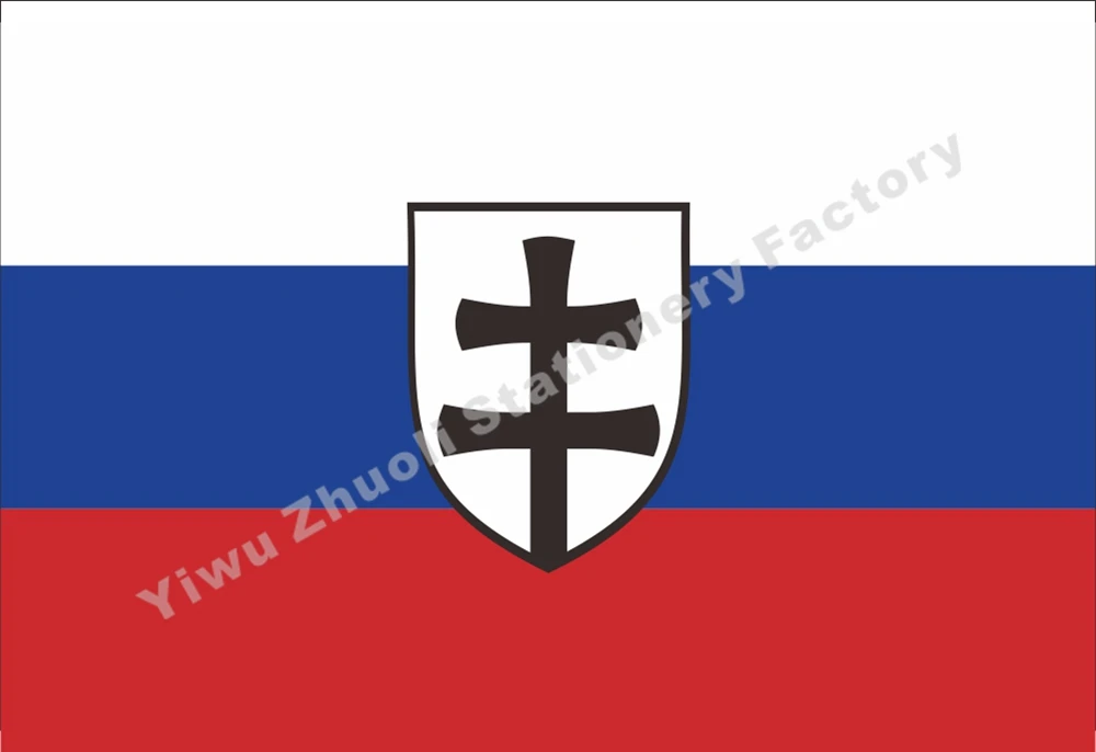 Slovak Republic of War ensign 1939 flag 150X90cm (3x5FT) 120g 100D ...