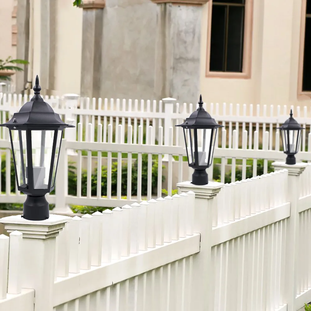 Outdoor Post Pole Light LED Lighthouse shape Garden Patio Driveway Yard ...