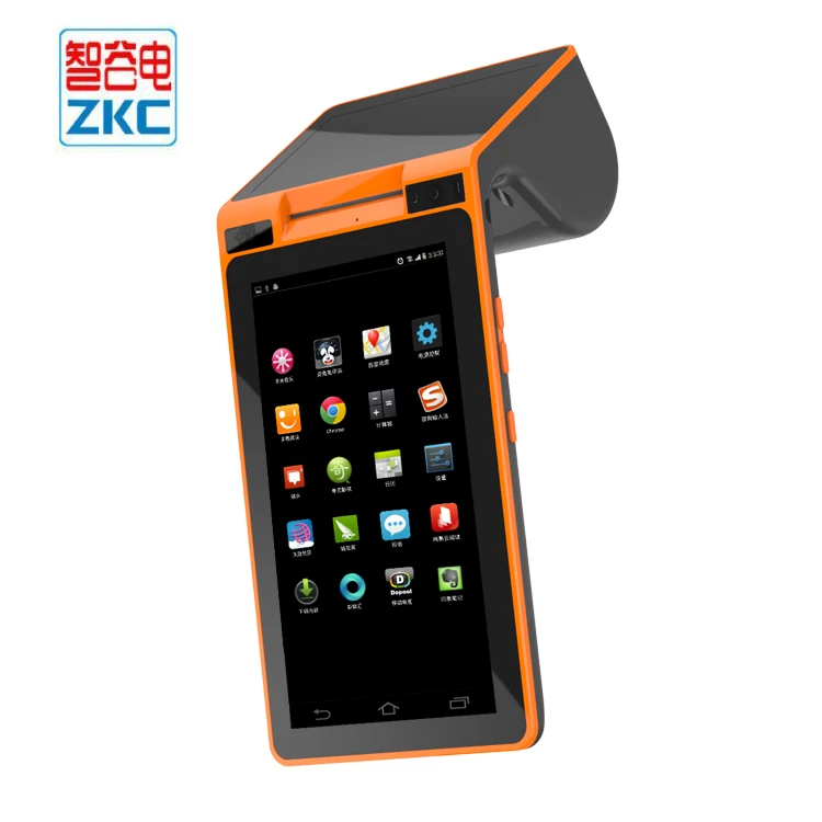 Android Dual screen POS PC900S All in one POS with built in Printer NFC ...