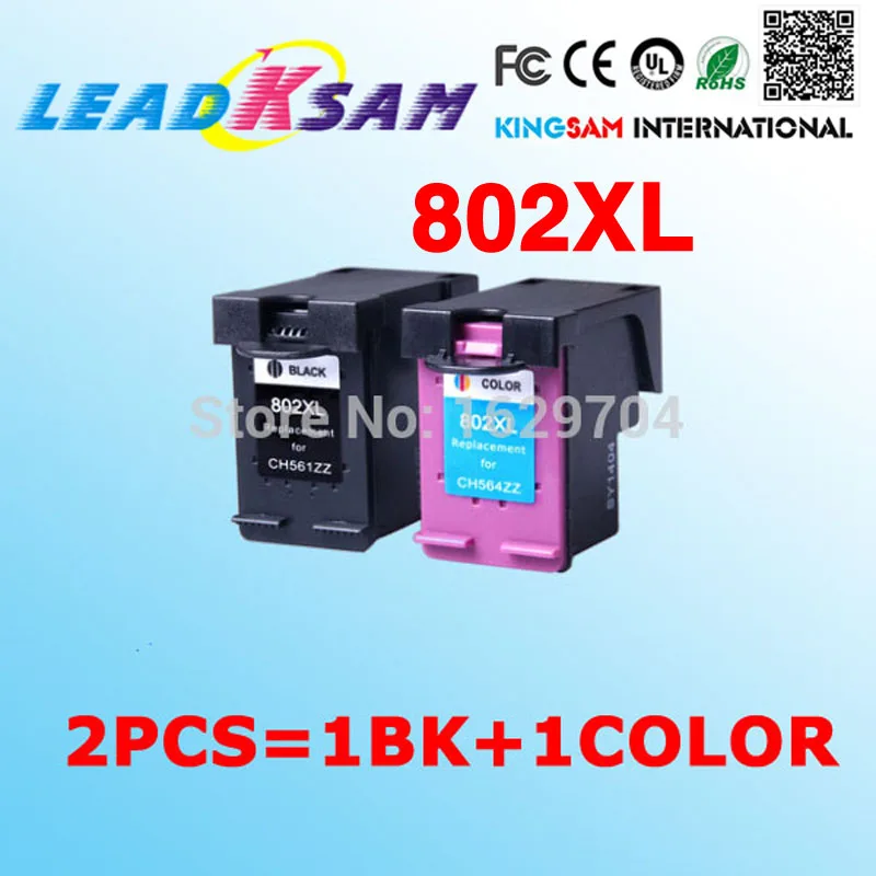 802XL ink cartridge compatible For hp802 802xl Deskjet 1000 1010 1050 ...