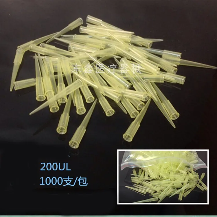 200ul Disposable Pipette Tip Single Use Blue Tip 1000 Pcs Universal ...