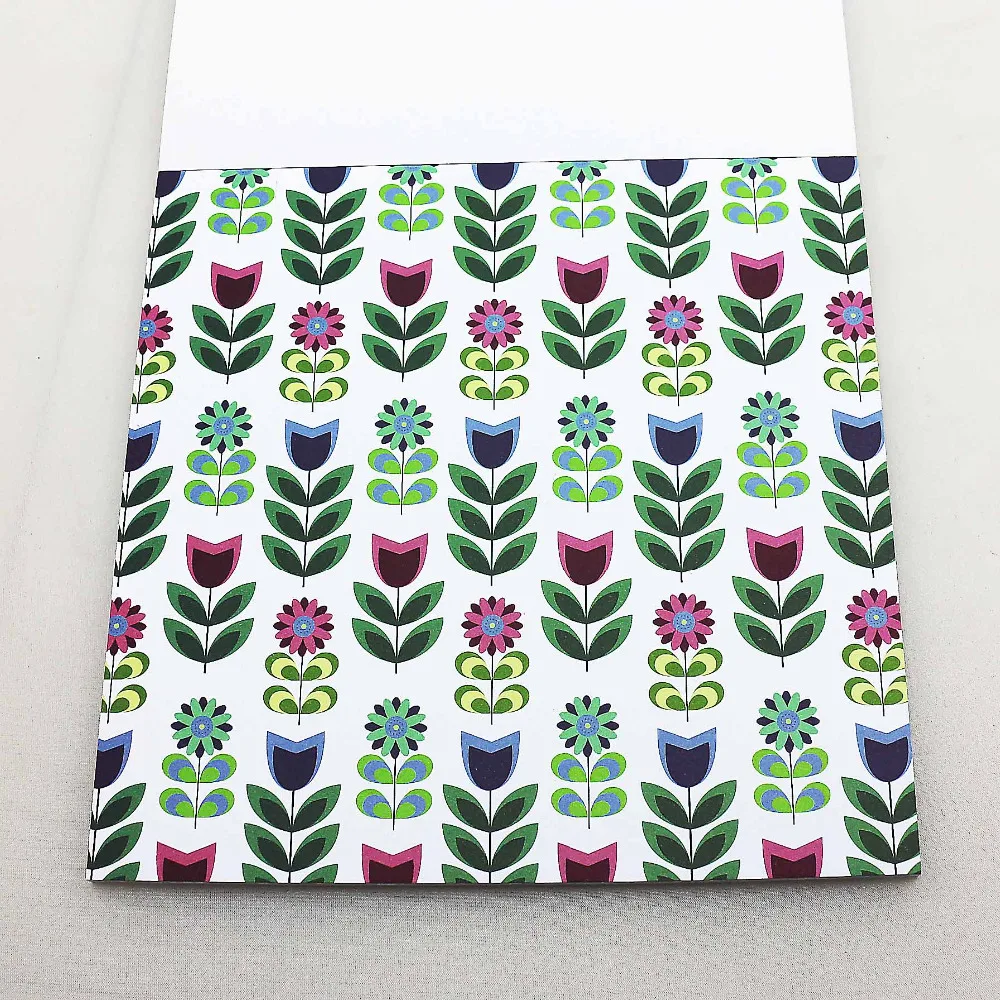 Colorful scrapbooking paper pack set cute tree flower printing 160gsm ...