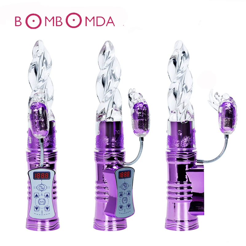 7 Speed Rabbit Vibrator Magic Wand G Spot Massager Rotation Av Rod