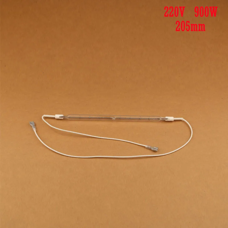 210mm 220v 900w Vacuum Halogen Heat Tube With 20cm Wire For Electric ...