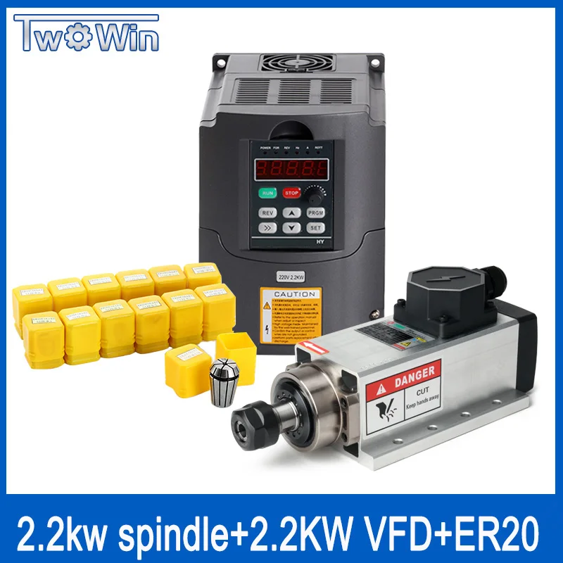 2-2kw-Air-cooled-Square-Spindle-Motor-Kit-2200w-Spindle-2-2kw-220V ...