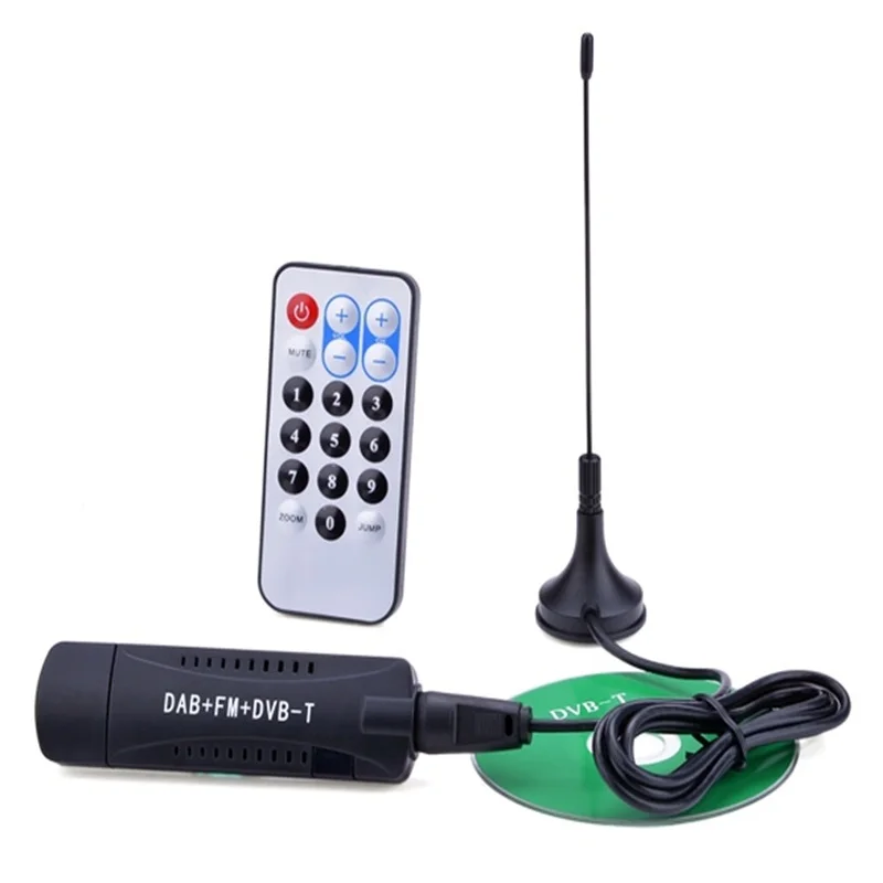 2016 Mini Digital USB TV Stick FM DVB T RTL2832U+R820T Support SDR ...