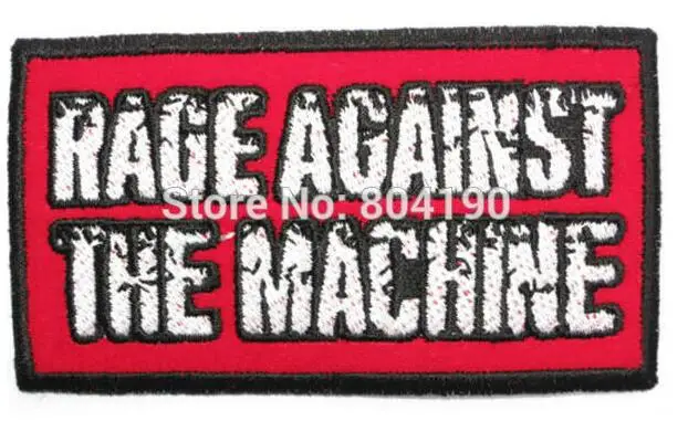3.6" RAGE AGAINST THE MACHINE Metal Rock Punk retro sew applique iron ...