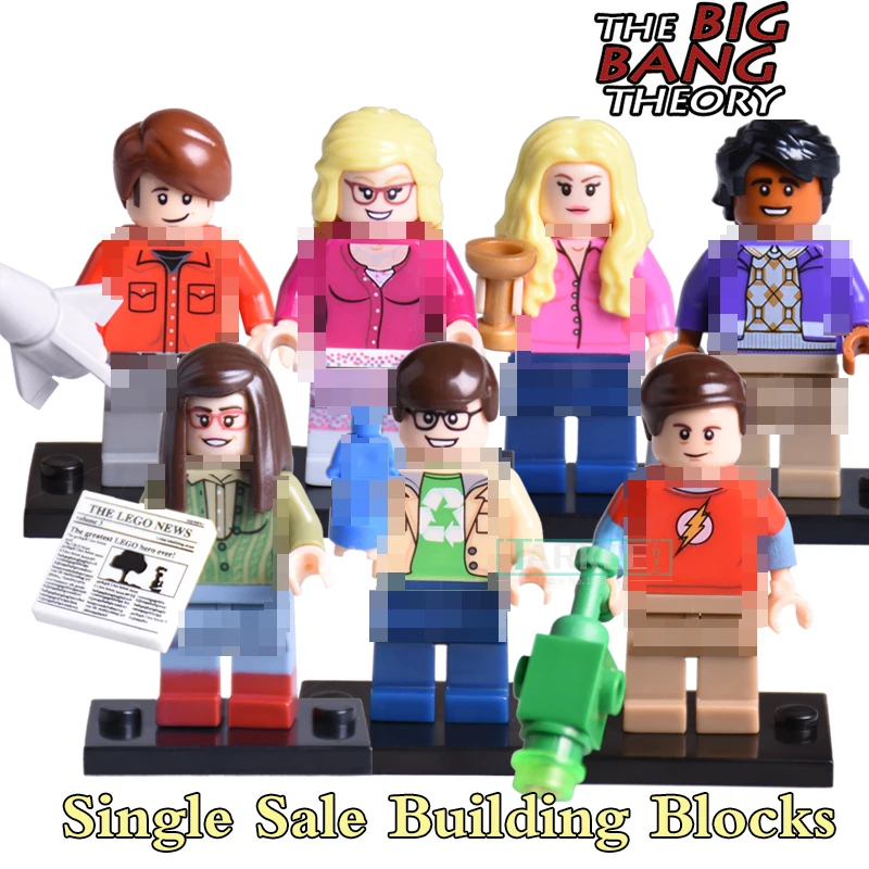 1PC TBBT Sheldon Cooper Leonard Howard Rajesh diy figures THE BIG BANG ...