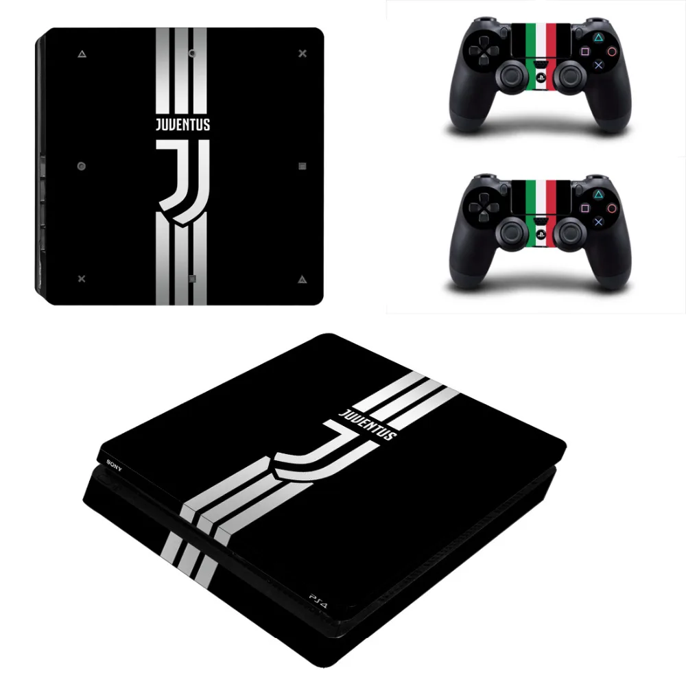 Juventus Football Skin Sticker for PS4 Slim Console and Controllers ...