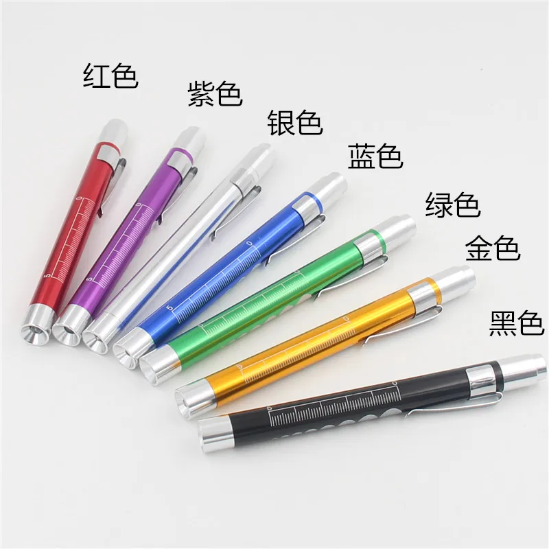 New-LED-White-Light-Yellow-Medical-Flashlight-Medical-Pen-Light-Doctor ...