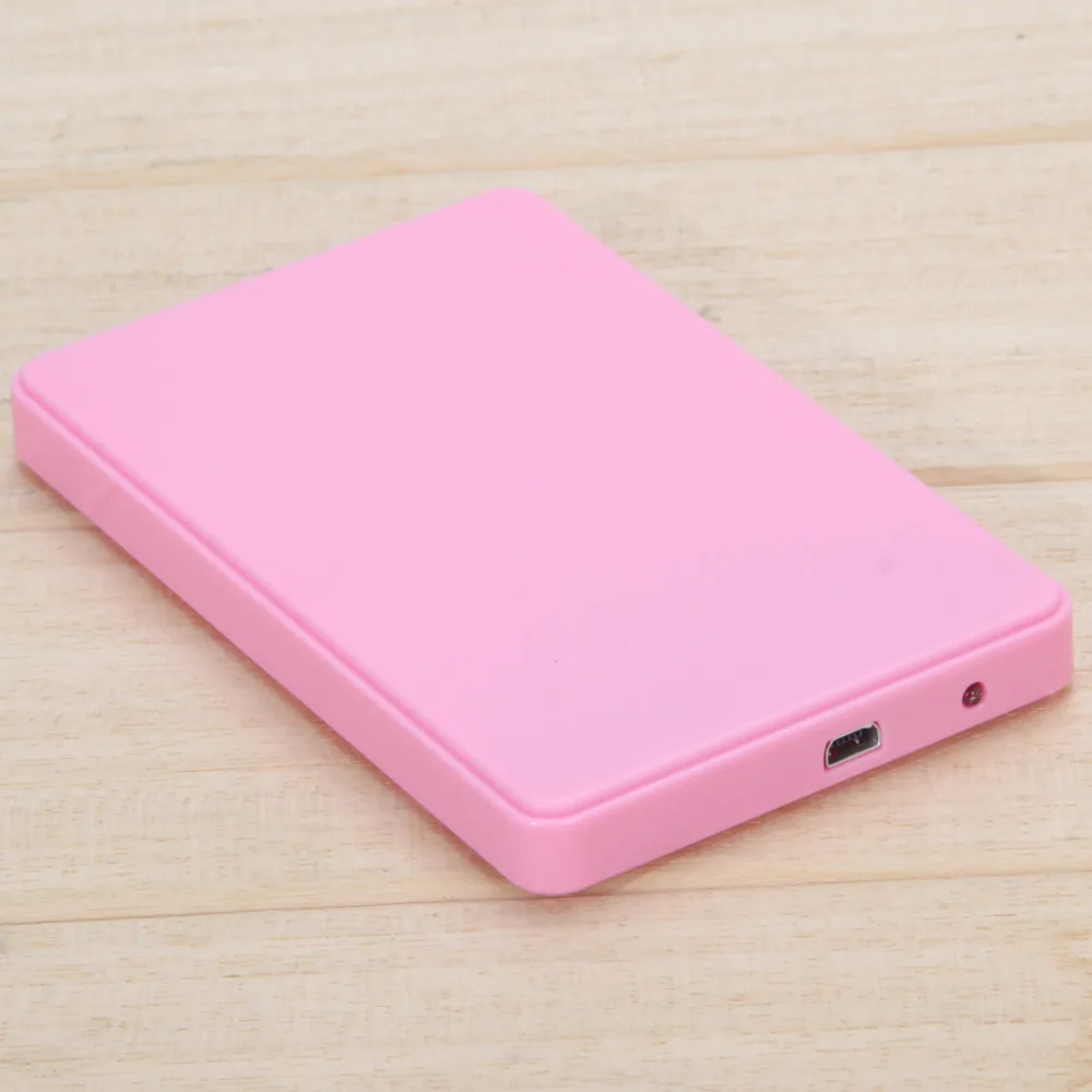 Pink HDD Case External Enclosure USB 2.0 SATA HDD Case 2.5 Inch Support ...