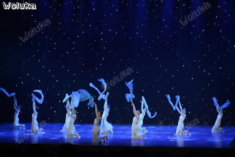 Led Star Background Curtain Wedding Bar Stage Performance Props ...