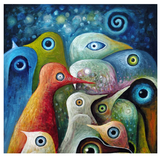 Abstract Bird Art