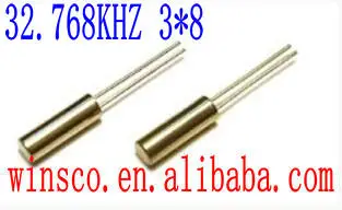 32.768KHZ Crystal oscillator Cylindrical 3 * 8 mm Quartz crystal, 32768 6PF 500PCS/LOT FREE ...