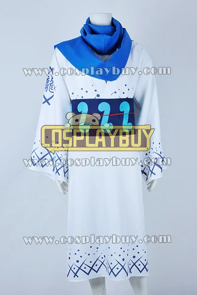 One Piece Samurai Ryuma Cosplay Costume Full Set Outfit Gaun Kimono ...