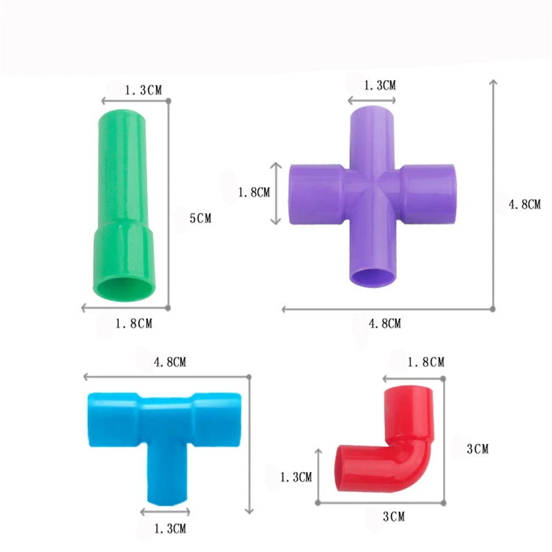 Kids Educational Toy Pipe Blocks Creative DIY Bricks Toys Pipeline ...