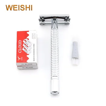 WEISHI Classic Safety Razor Long handle 9306-FL Butterfly Shaving razor ...