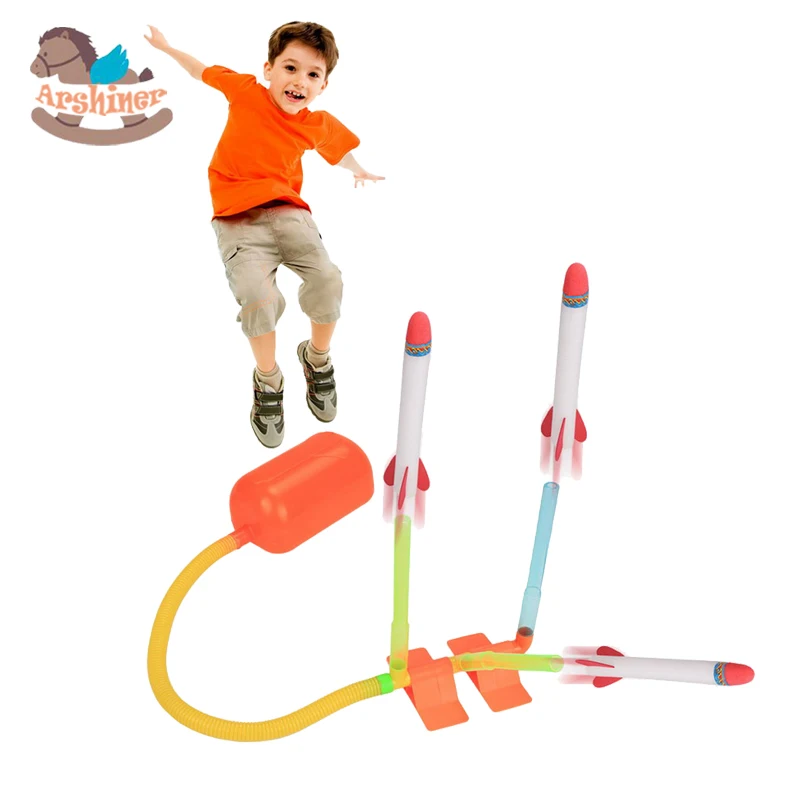 Arshiner Rocket Tpy Kids Children Pump Rocket Dueling 4 Rocket Kit ...