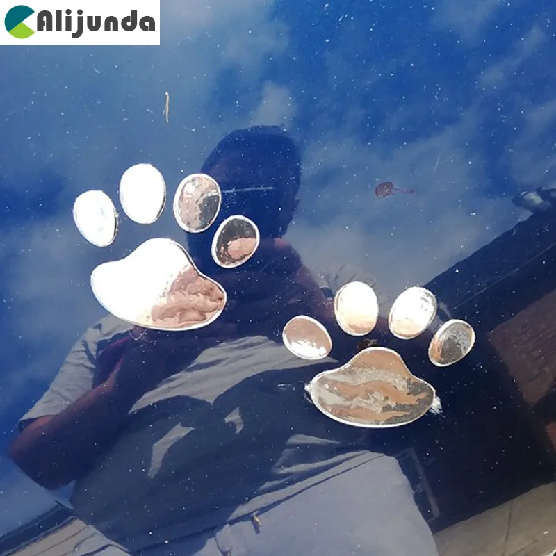 Hot Sale Cute 3d Car Body Decal Sticker Bear Cat Dog Paw Footprints For ...
