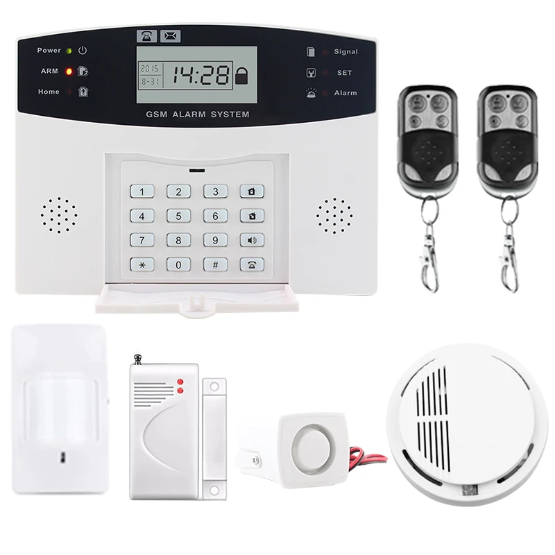 Saful LCD Display Wireless SMS Home Alarm system House intelligent auto ...