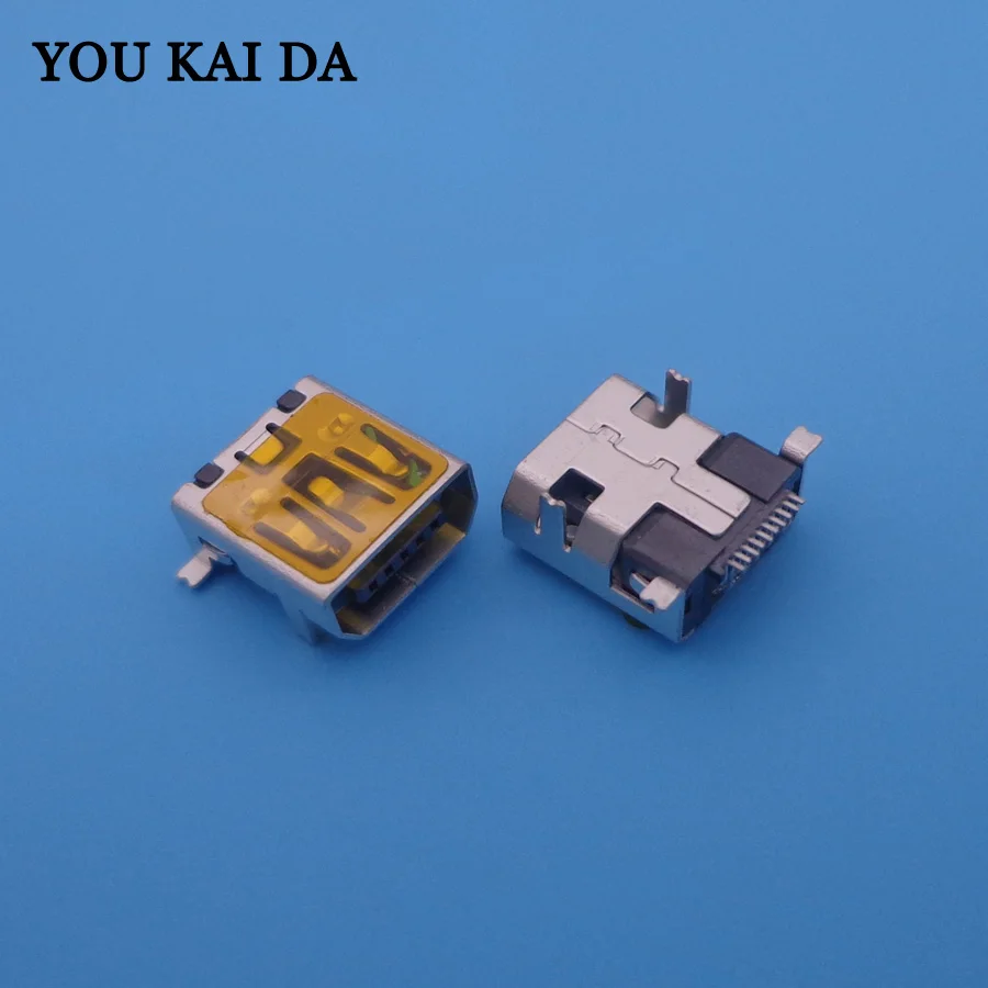 Mini 10 Pin USB Female socket Connector with Locating peg for repair ...