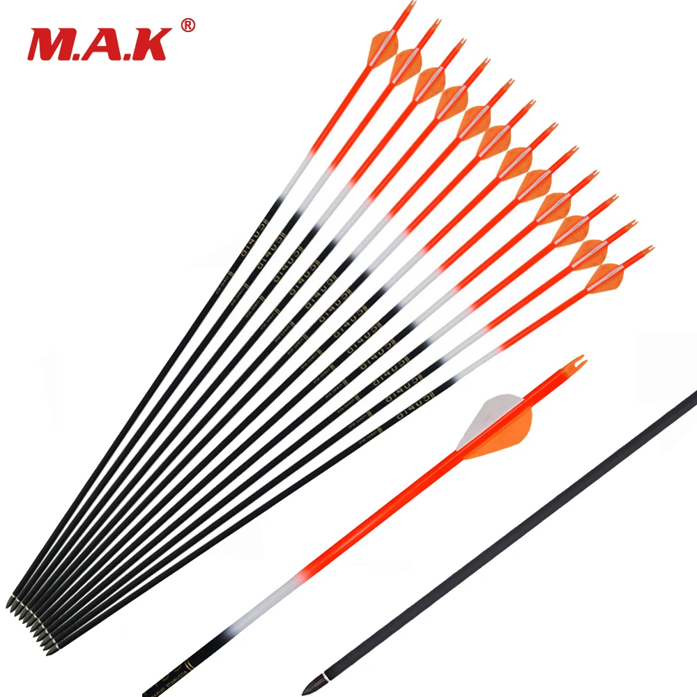 Spine 600 Mixed Carbon Arrow 32 inches Outer Diameter 7.6 mm Inner ...
