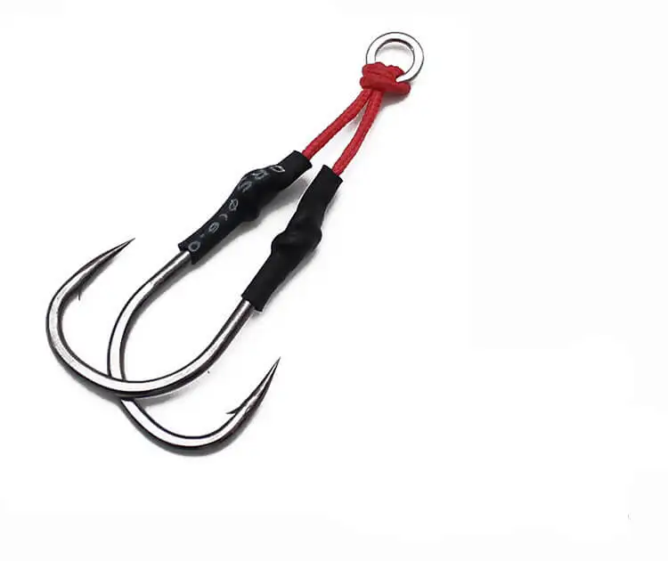 Aliexpress.com : Buy 1pcs Assist Double Fishing Hook to Nylon Line with ...