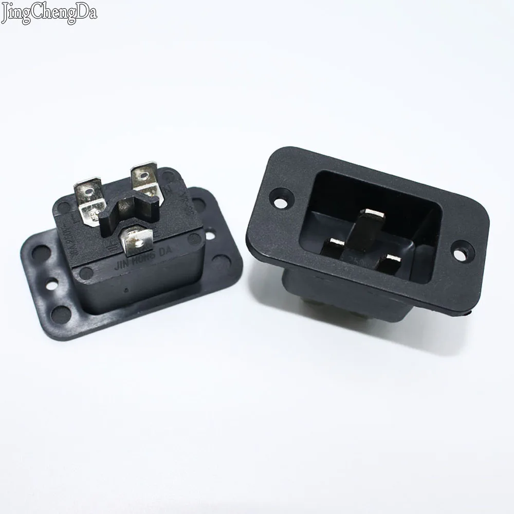 Jcd 1x Ss 3a Iec Inlet Ac Socket High Current Ups Male 3 Pin Iec320 C20