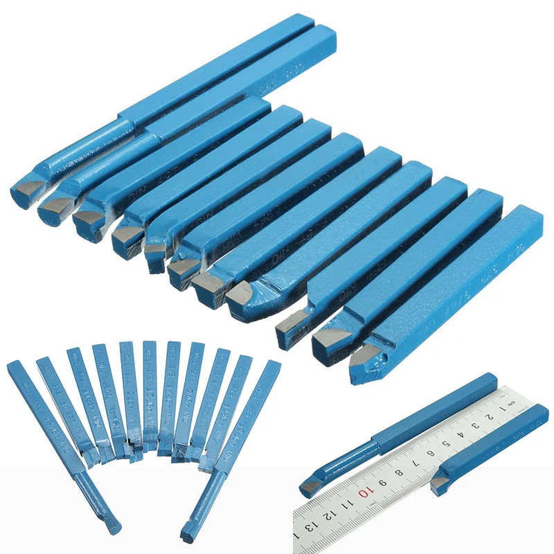 11pcsset Carbide Tipped Cutter Tool 88mm Brazed Milling Tools Bit Set For Cnc Lathe In Turning