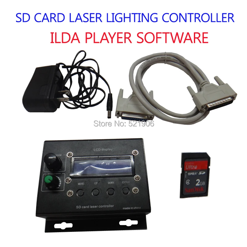 Sd Card Laser Lighting Controller Box Ild Ilda Player Software Dj ...