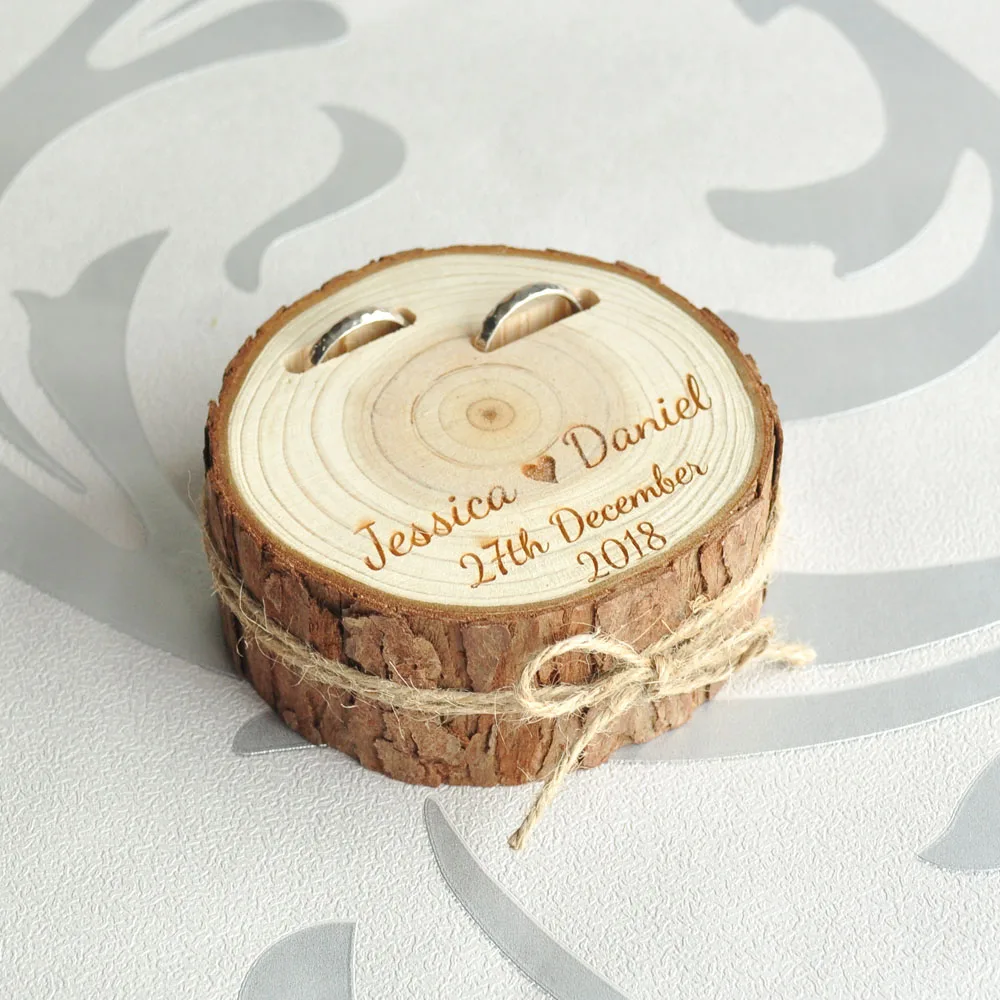 Personalized Wedding Ring Box, Custom Ring Bearer, Rustic Wood Rings ... Personalized Wedding Ring Box, Custom Ring Bearer, Rustic Wood Rings ...