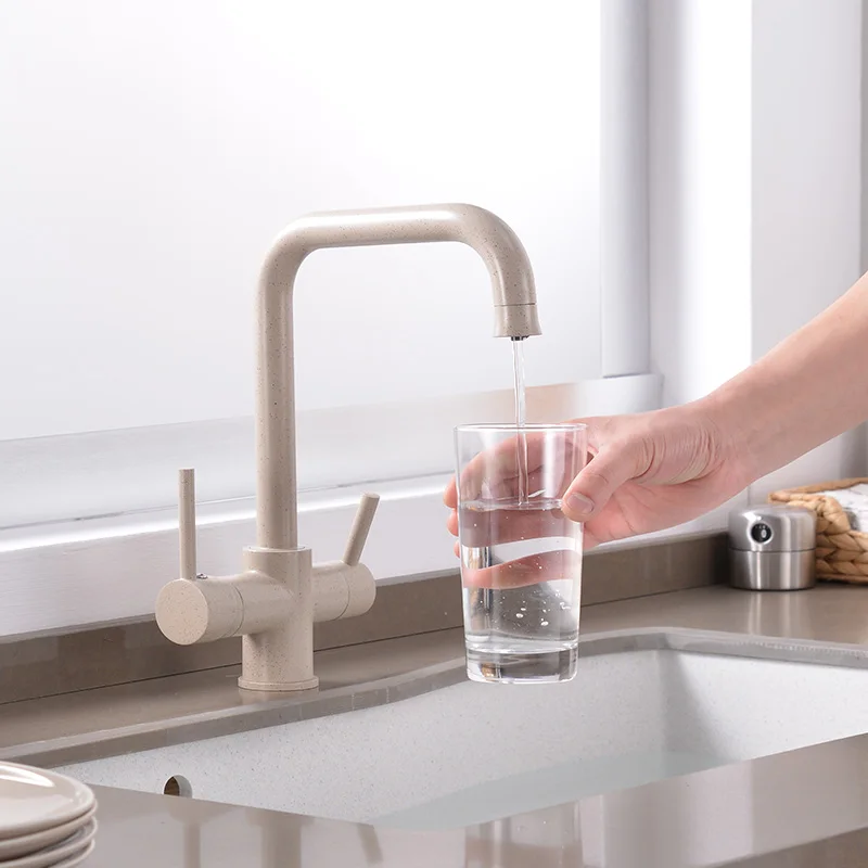 Neue stil beige Küche Wasser Purifica Wasserhahn mit Gefiltertes Wasser ...